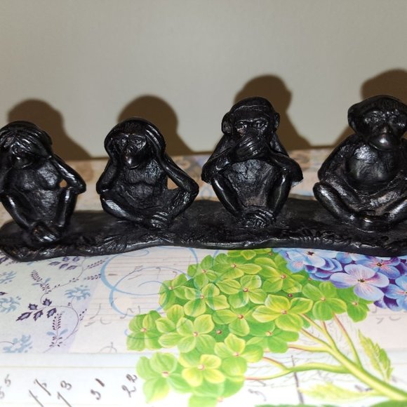Art | Vintage Four Wise Monkey Figurine | Poshmark